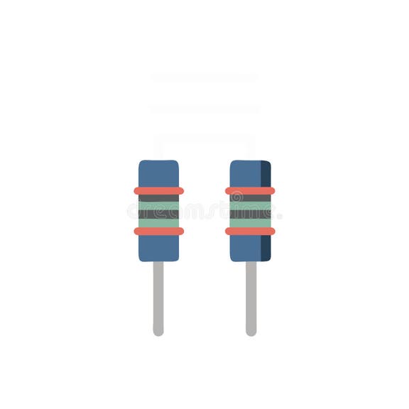 Adjustable Power Resistor Icon for Electronics Stock Photo ...