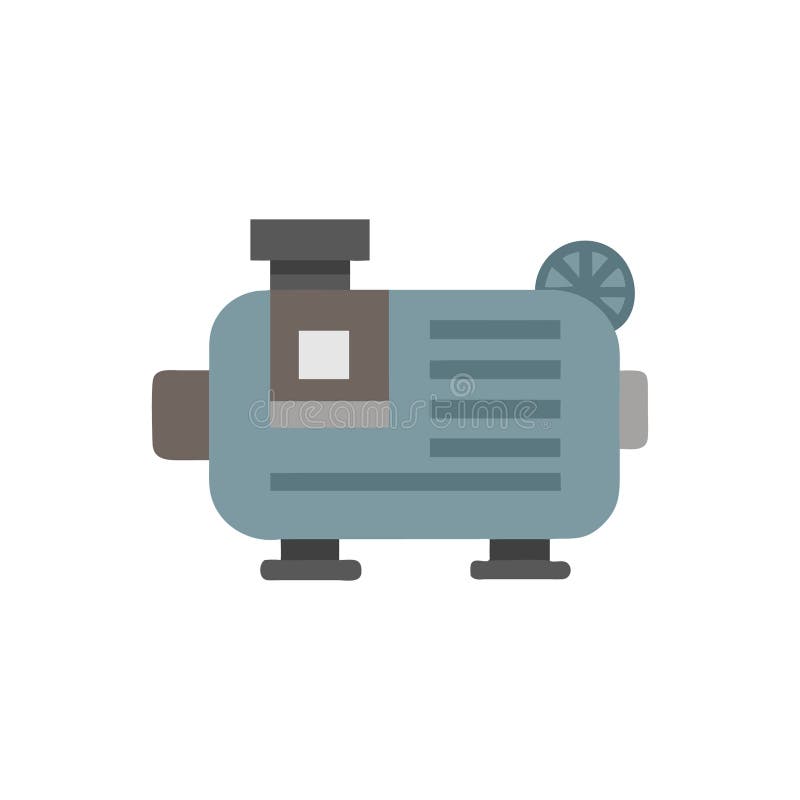 Air Compressor Motor Icon for Machinery Stock Illustration ...