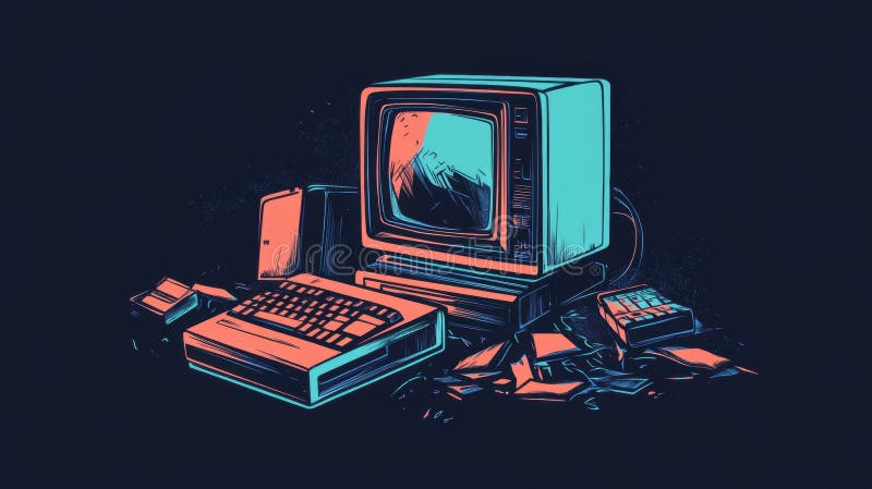 Vector Icon Representing the Risks of Technological Obsolescence Stock ...