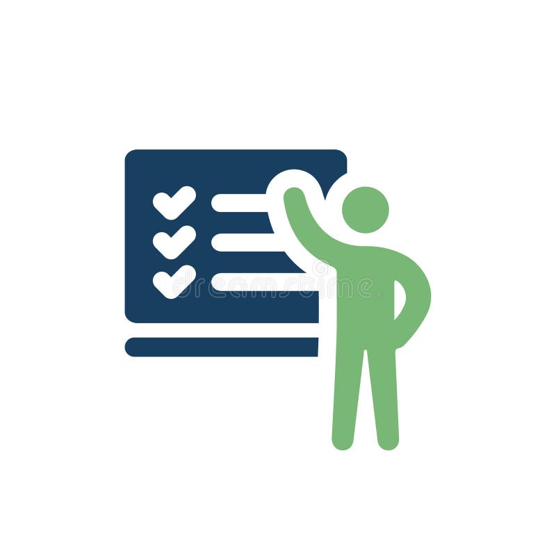 Vector Icon Representing Strategy through a Visual Checklist ...