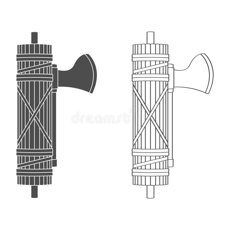 Icon with Roman Fasces stock vector. Illustration of roman - 170594865