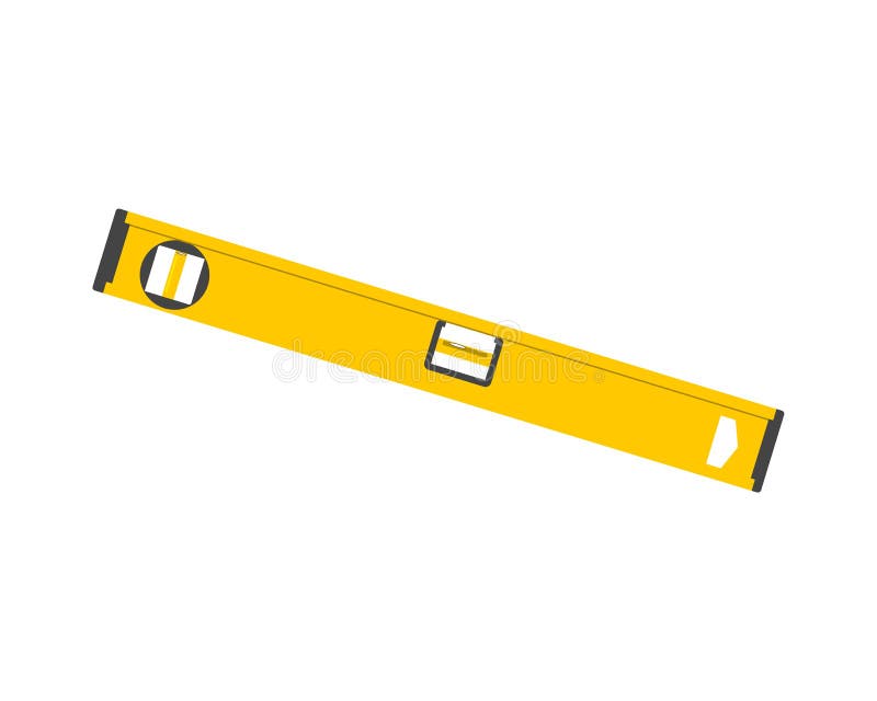 Vector Icon Ruler Building Level. Construction Tool on White Isolated ...