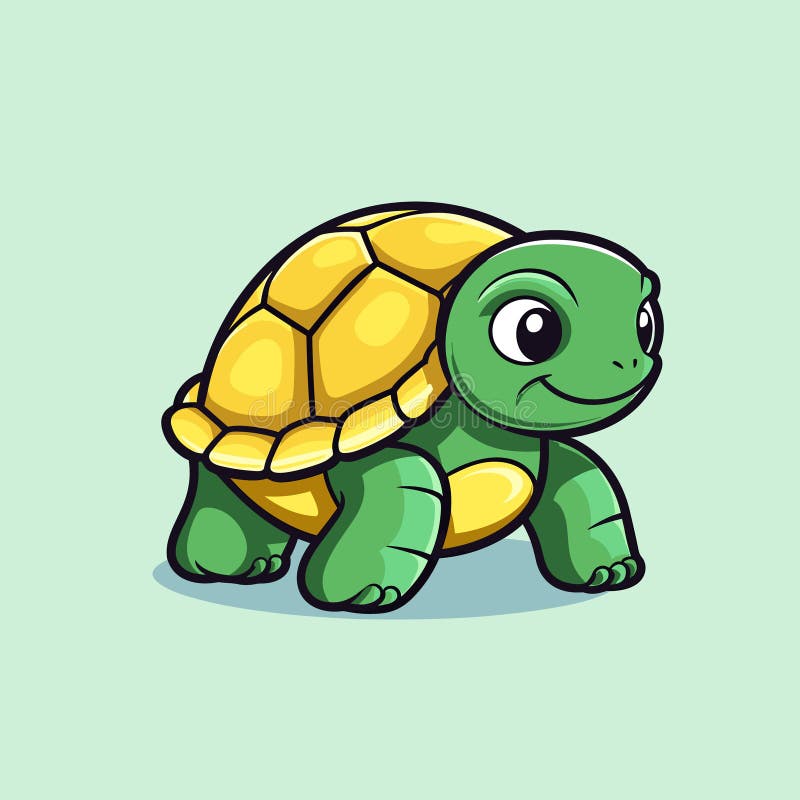 Sad Sea Turtle Cartoon