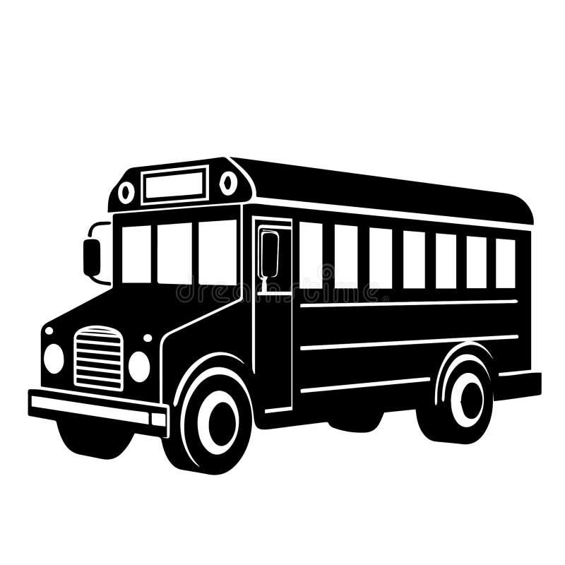 Vector Icon of School Bus. Back To School Theme Stock Illustration ...
