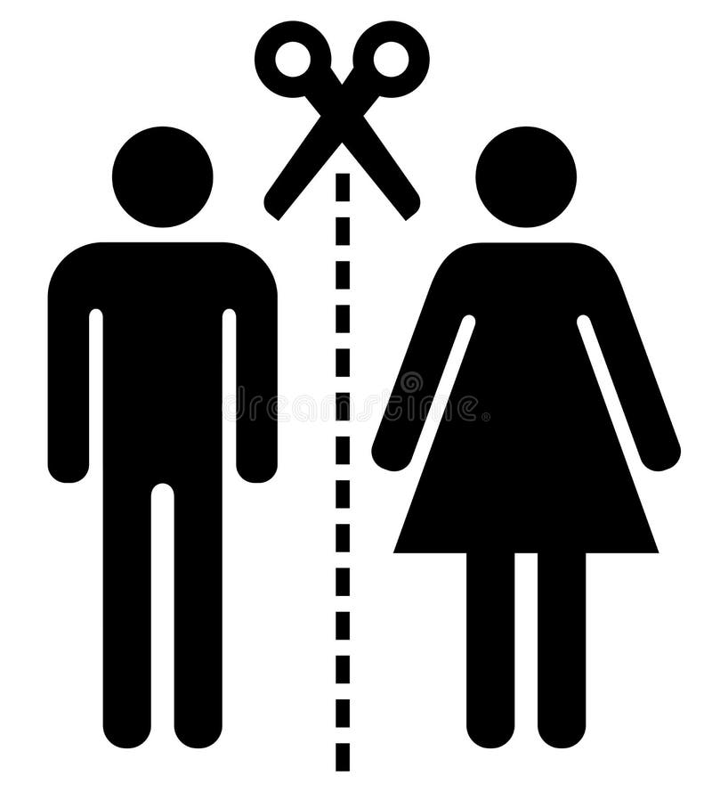 Divorce vector icon stock vector. Illustration of icon - 115374252