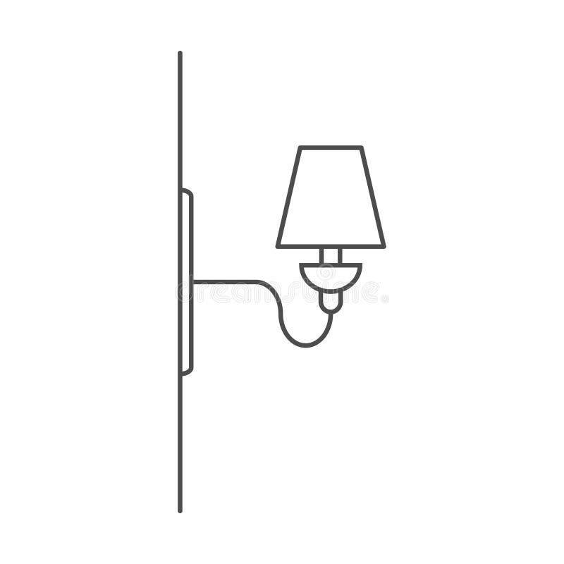 Sconce. Wall Light. Icon. Vector. Flat. Stock Illustration ...