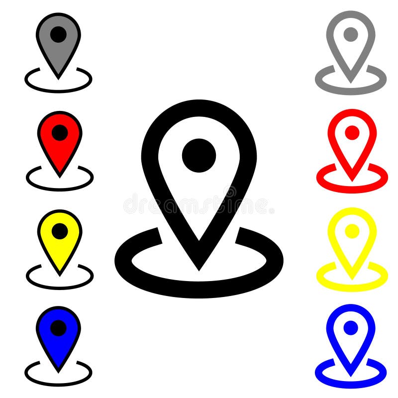 Google Location Pin Stock Illustrations – 523 Google Location Pin Stock ...