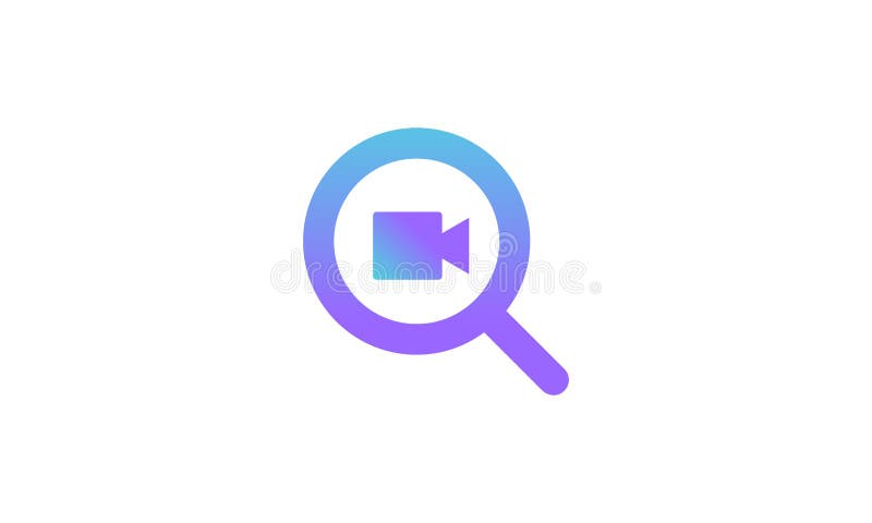 Vector Icon. Search and Record Icon Concept. Modern Gradient Style ...
