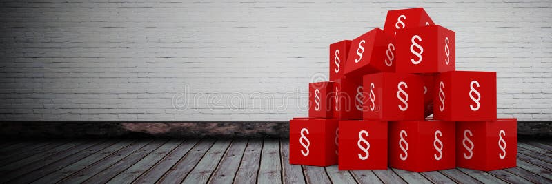 Composite Image of Icon of Section Symbol Stock Illustration ...