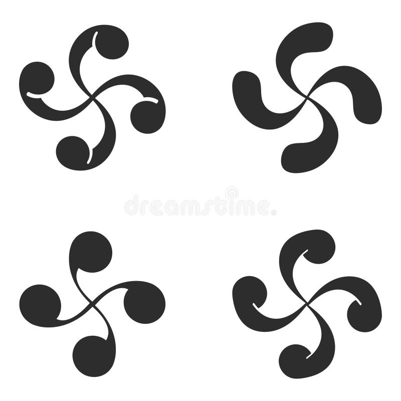 Lauburu Basque Country Symbol, symbol, monochrome, silhouette ...