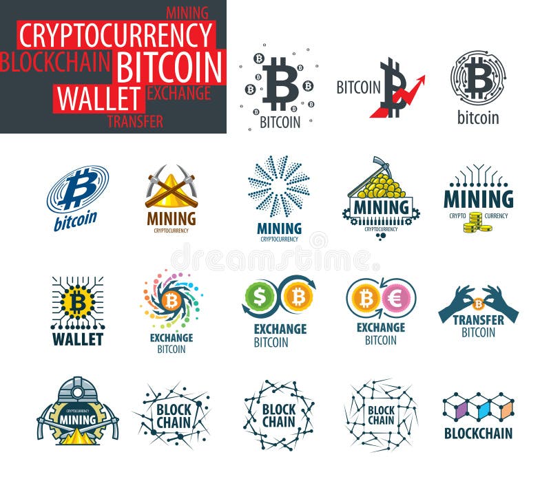 Vector Icon Set for Cryptography Stock Vector - Illustration of ...