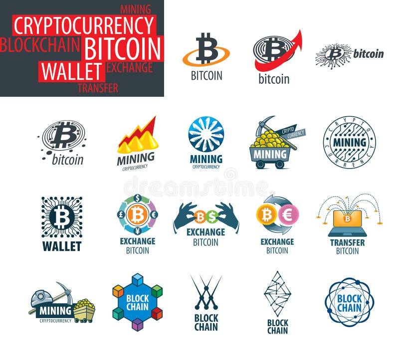 Vector Icon Set for Cryptography Stock Vector - Illustration of crypto ...