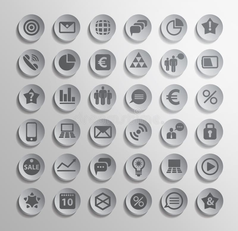 Vector Icon. Set of Elements Stock Illustration - Illustration of ...