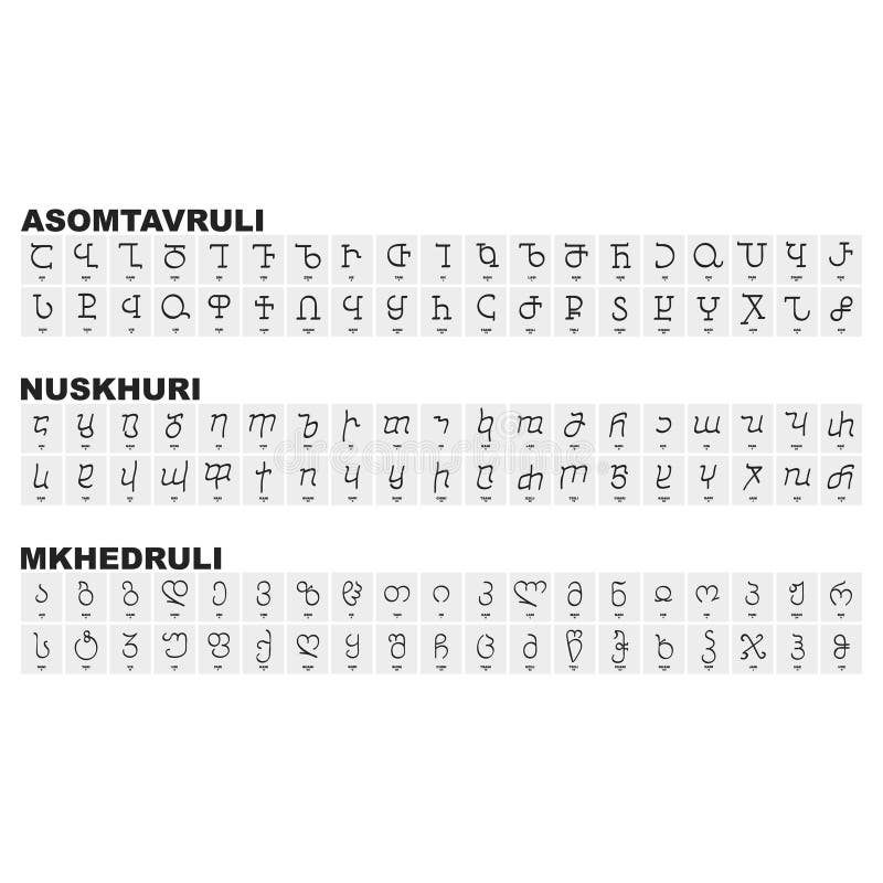 Mkhedruli Script Stock Illustrations – 4 Mkhedruli Script Stock ...