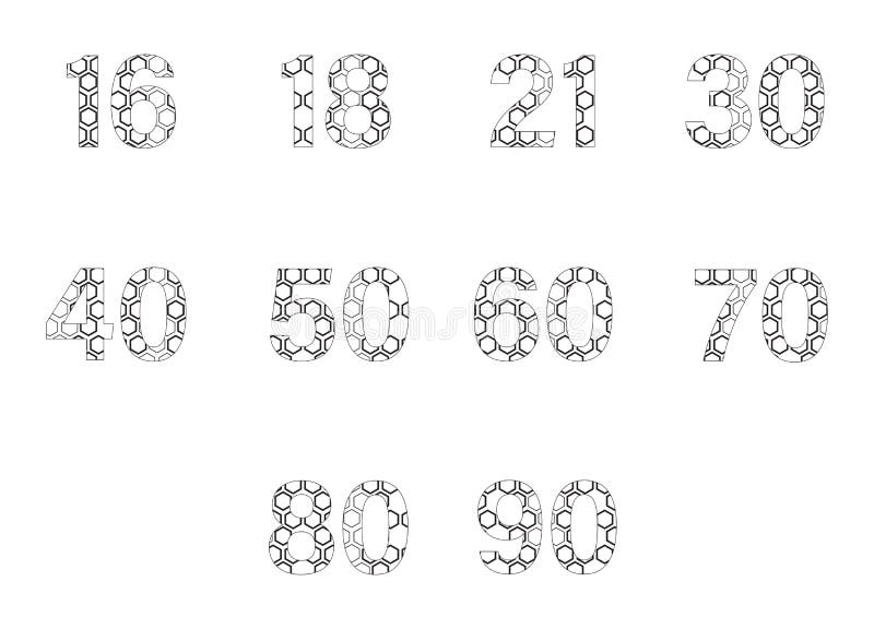 Patterned Numbers Stock Illustrations – 499 Patterned Numbers Stock ...