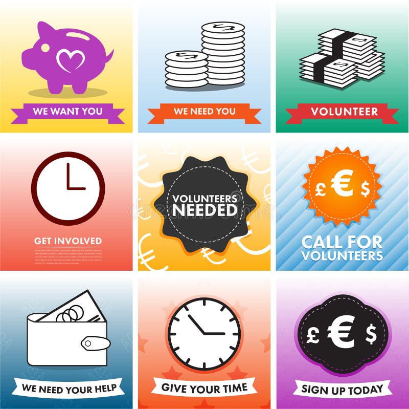Volunteer Clock Stock Illustrations – 172 Volunteer Clock Stock ...