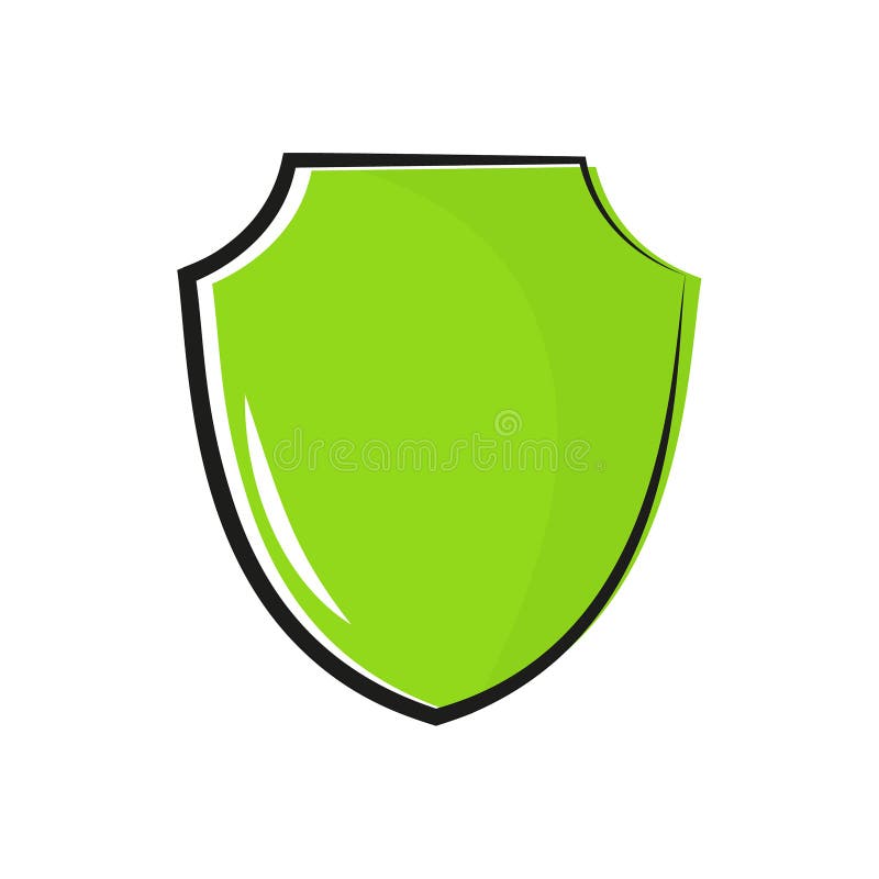Vector icon of the shield. stock vector. Illustration of security ...