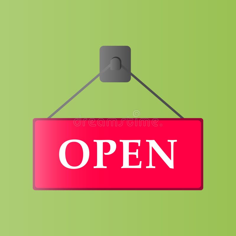 Vector Icon Shop. Symbol Open Shop. Stock Vector - Illustration of ...