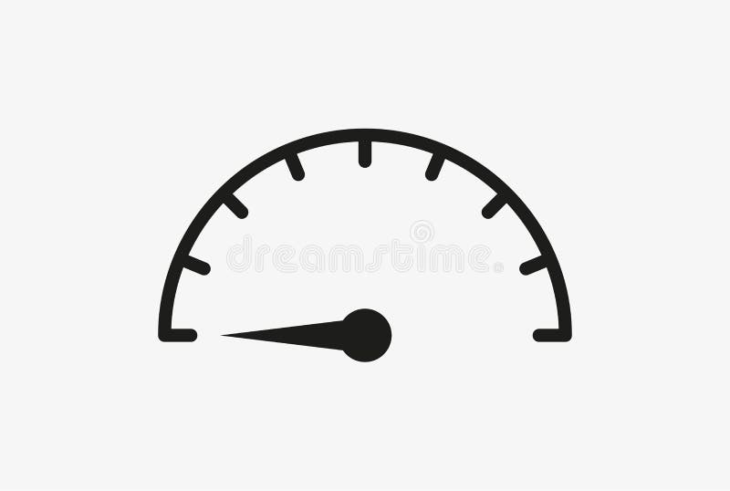 Vector Icon of a Speedometer. Performance Symbol Stock Vector ...
