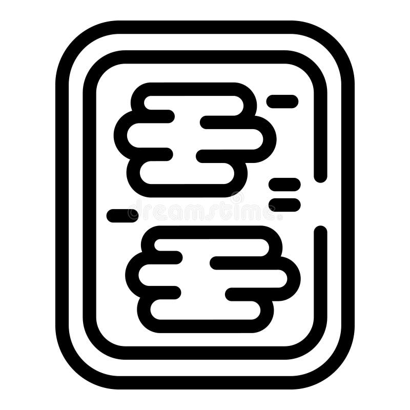 Vector Icon of Stacked Documents Stock Vector - Illustration of stack ...