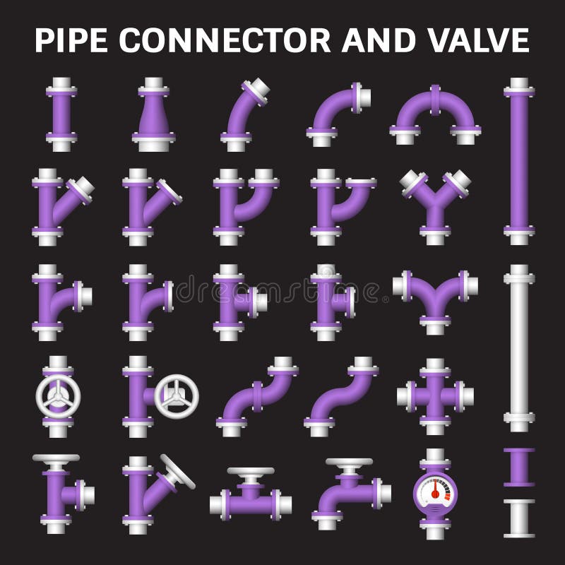 Pipe Connector Icon stock vector. Illustration of engineering - 147065815