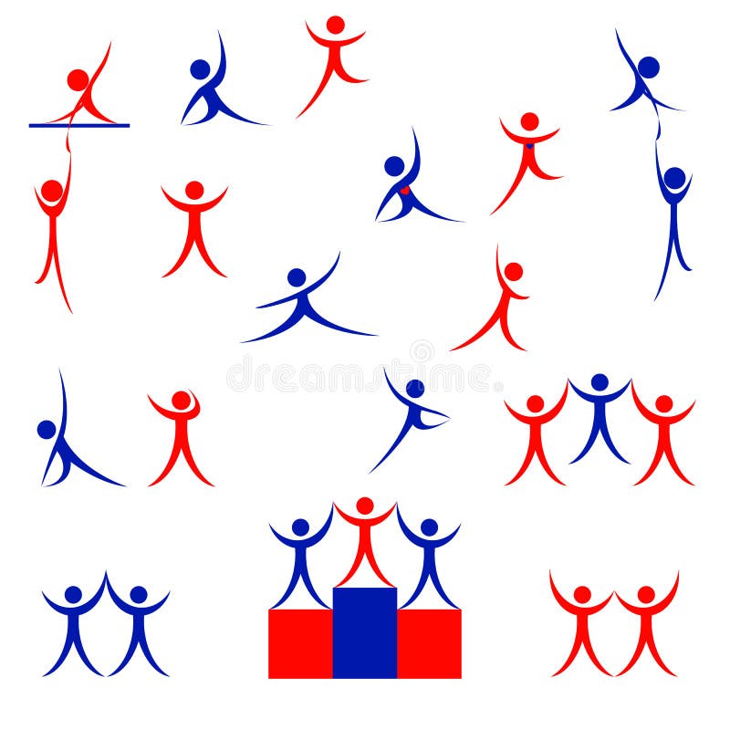 Vector Icon Stick Figure, Human Silhouette Stock Vector - Illustration ...