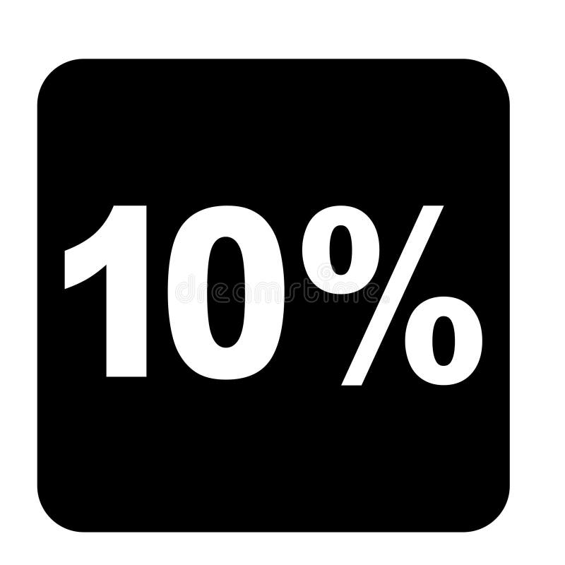 Vector icon 10 stock vector. Illustration of offer, symbol - 293809781