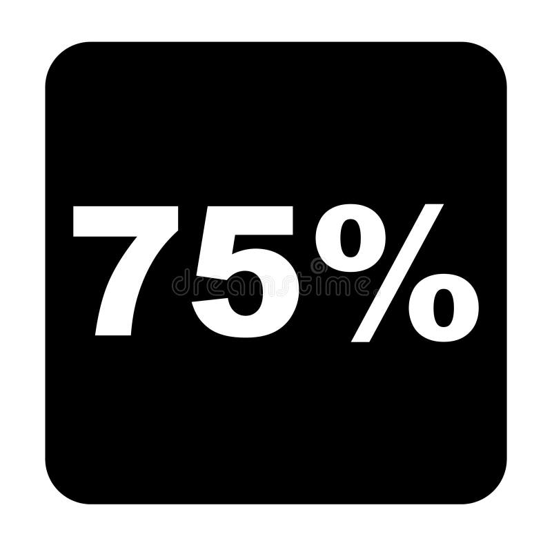 Vector icon 75 stock vector. Illustration of progress - 293809796