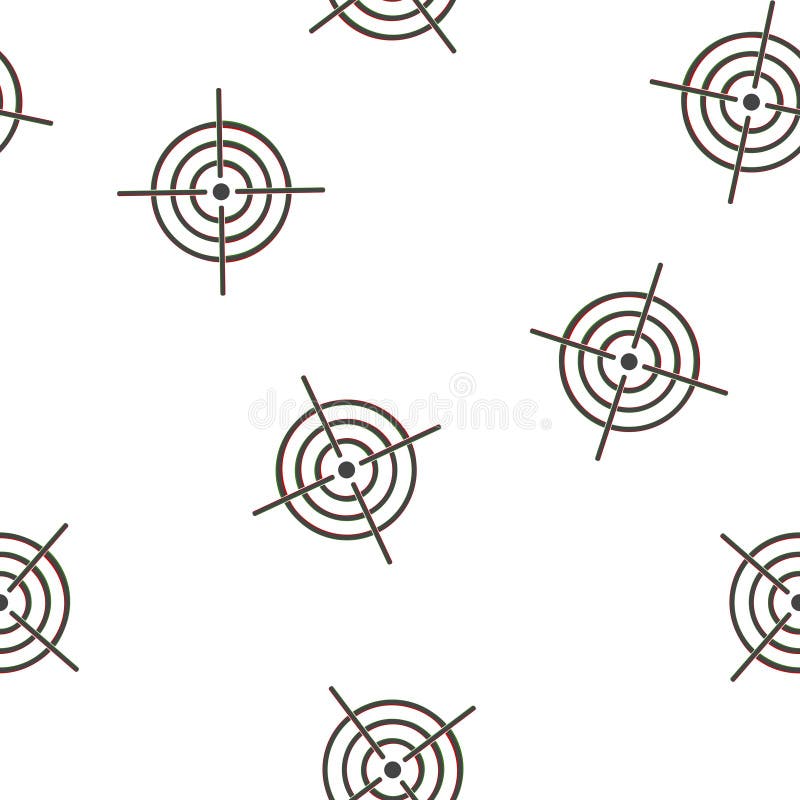 Vector Icon Target Seamless Pattern on a White Background Stock Vector ...