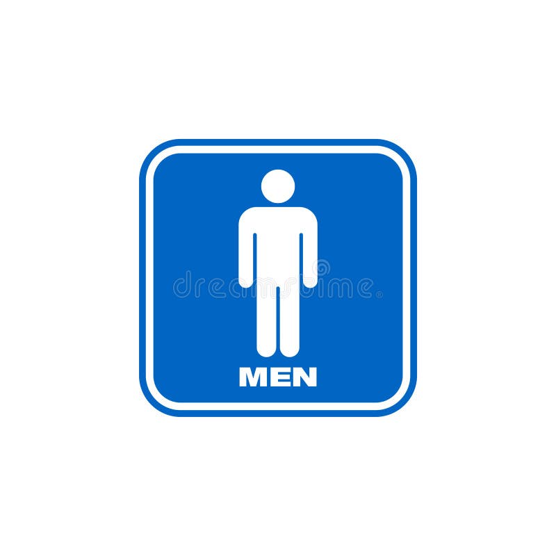Vector Icon Template - Men Toilet Illustration Design. Vector EPS 10 ...