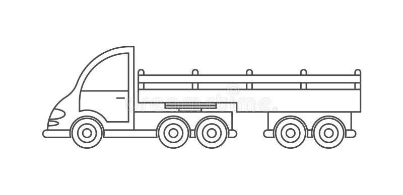 Trailer Outline Template Stock Illustrations – 679 Trailer Outline ...