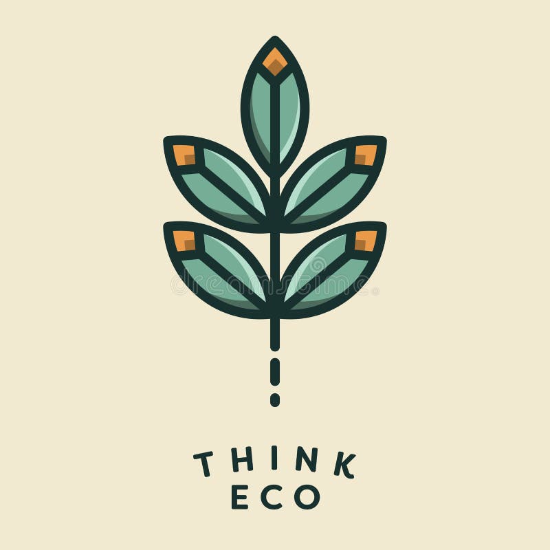 Vector icon of a twig stock vector. Illustration of natural - 90439589