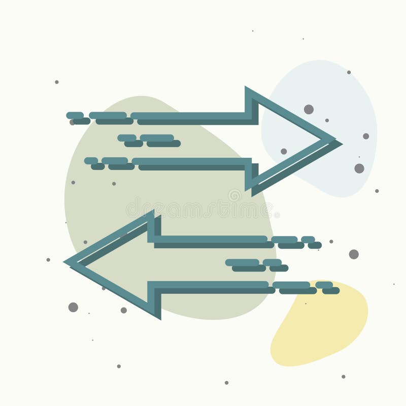 Arrows Opposite Directions Line Icon Stock Illustrations – 66 Arrows ...