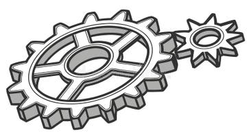 Interlocking Gears Mechanism Cogwheels Vector Icon, Vector Design Generative AI Stock Vector ...