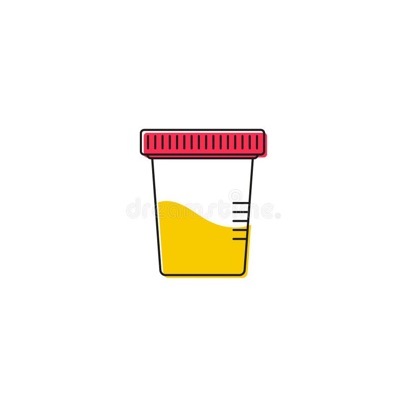 Urine test icon stock vector. Illustration of clipart - 120652480