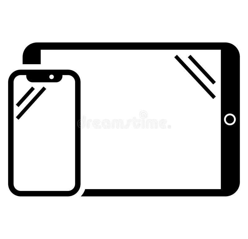 Mobile devices symbol stock vector. Illustration of cellphone - 33156217