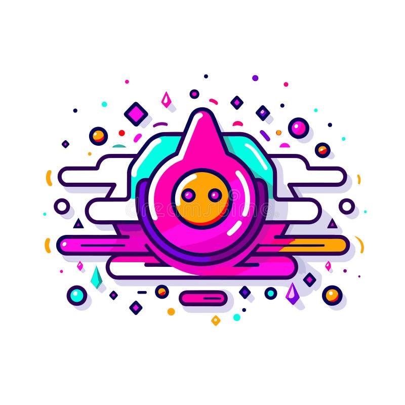Vector Icon of a Vibrant and Cheerful Smiley Face Icon in a Flat Vector ...