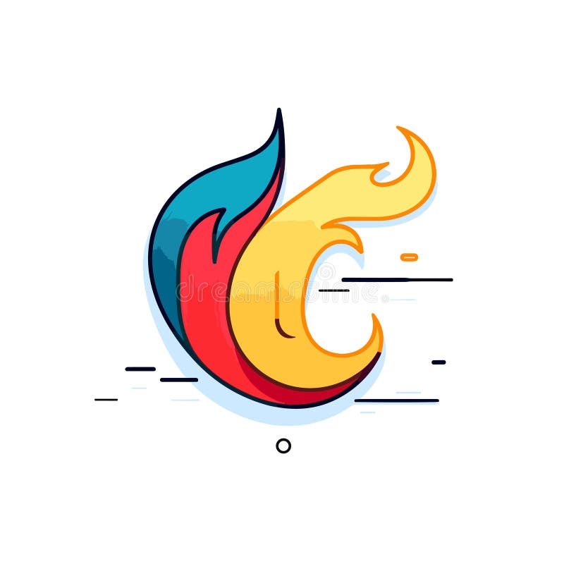 Vector Icon of a Vibrant Flame Logo for a Modern Company Stock Vector ...