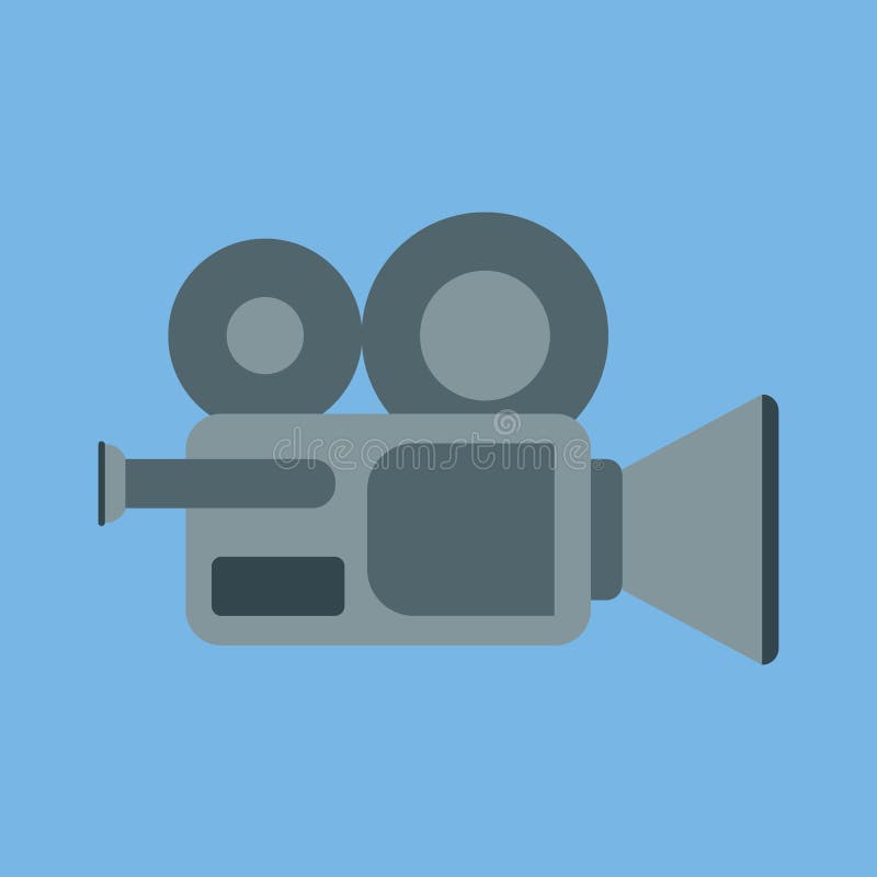 Vector Icon of a Video Camera. a Cinema Icon, Stock Illustration ...