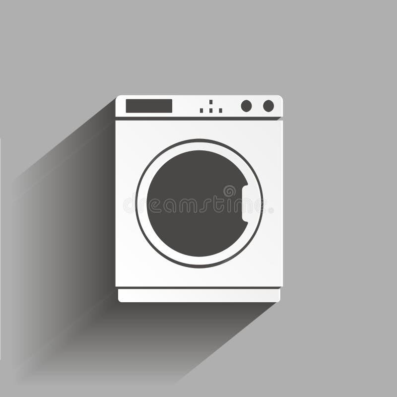 Vector Icon of a Washing Machine with Shadow Design. Home Stock Vector ...