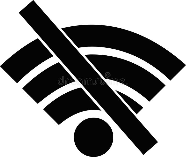 Vector icon wifi offline stock vector. Illustration of blocked - 264108207