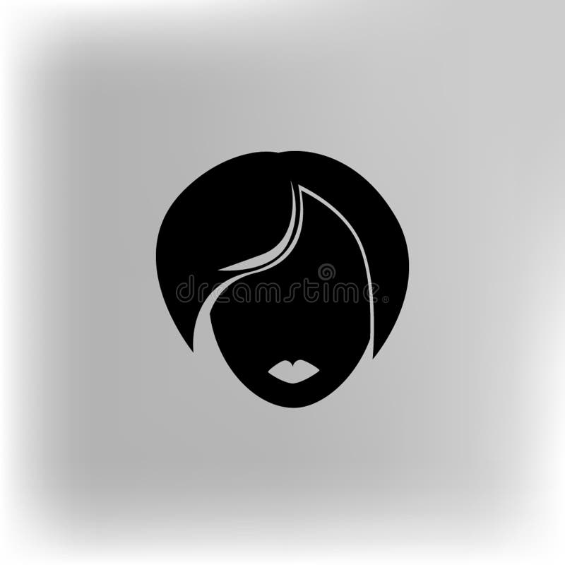 Vector icon women stock vector. Illustration of label - 93271992