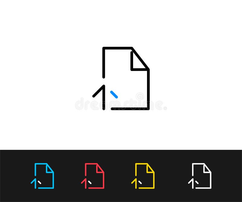 Upload Document, File Icon. Premium Quality Graphic Design.Editable ...
