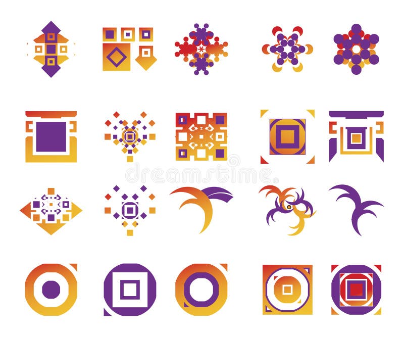 Vector icons - elements 11 stock vector. Illustration of design - 6289626