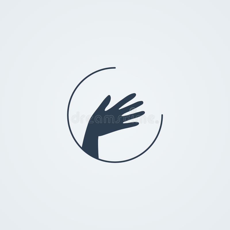 Vector Icons with a Graceful Female Hand in a Beautiful Setting. Stock ...
