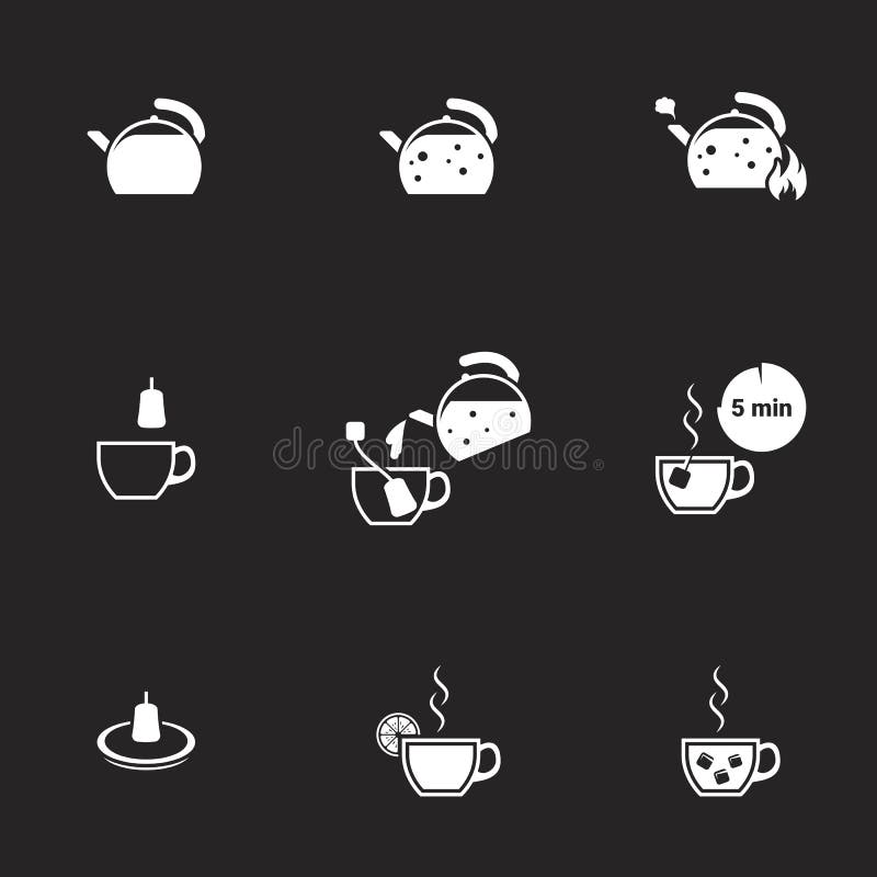 Making Tea Icons Stock Illustrations – 199 Making Tea Icons Stock ...