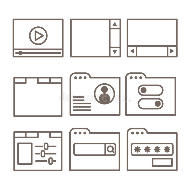 100 vector icons set stock vector. Illustration of handsfree - 45461996