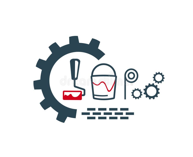 Vector Icons, Logo for Repair and Installation and Construction Work ...