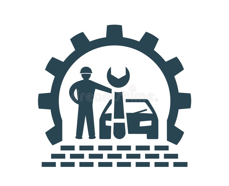 Vector Icons, Logos for Car Repair and Maintenance and Other Repair ...