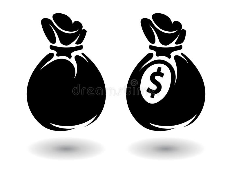 Money bag vector icons stock vector. Illustration of success - 119752740